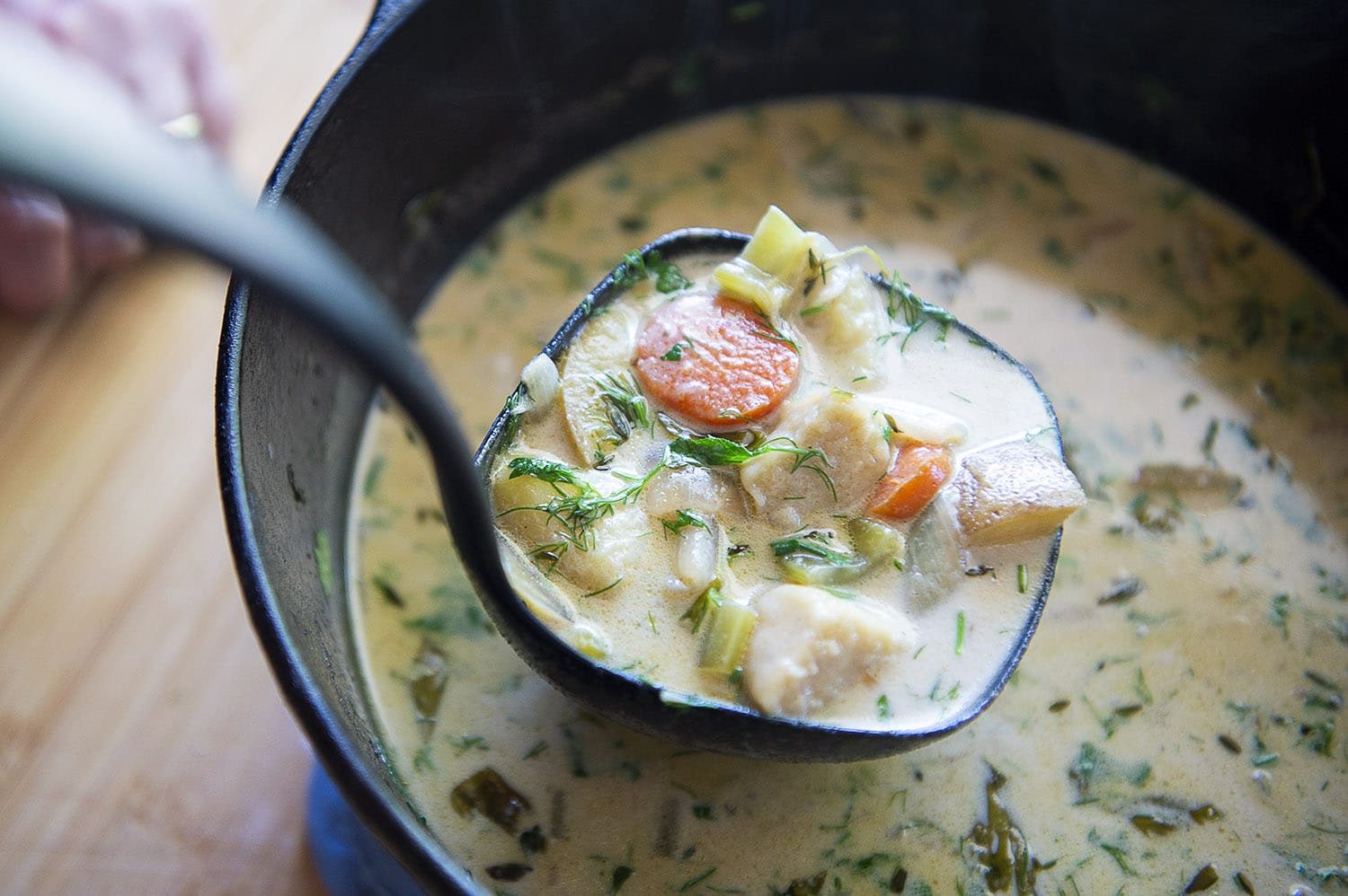 Knoephla Soup